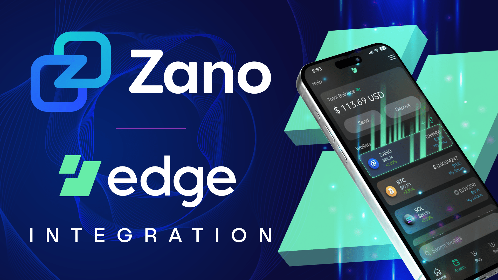 Zano Has Been Integrated Into Edge Wallet!